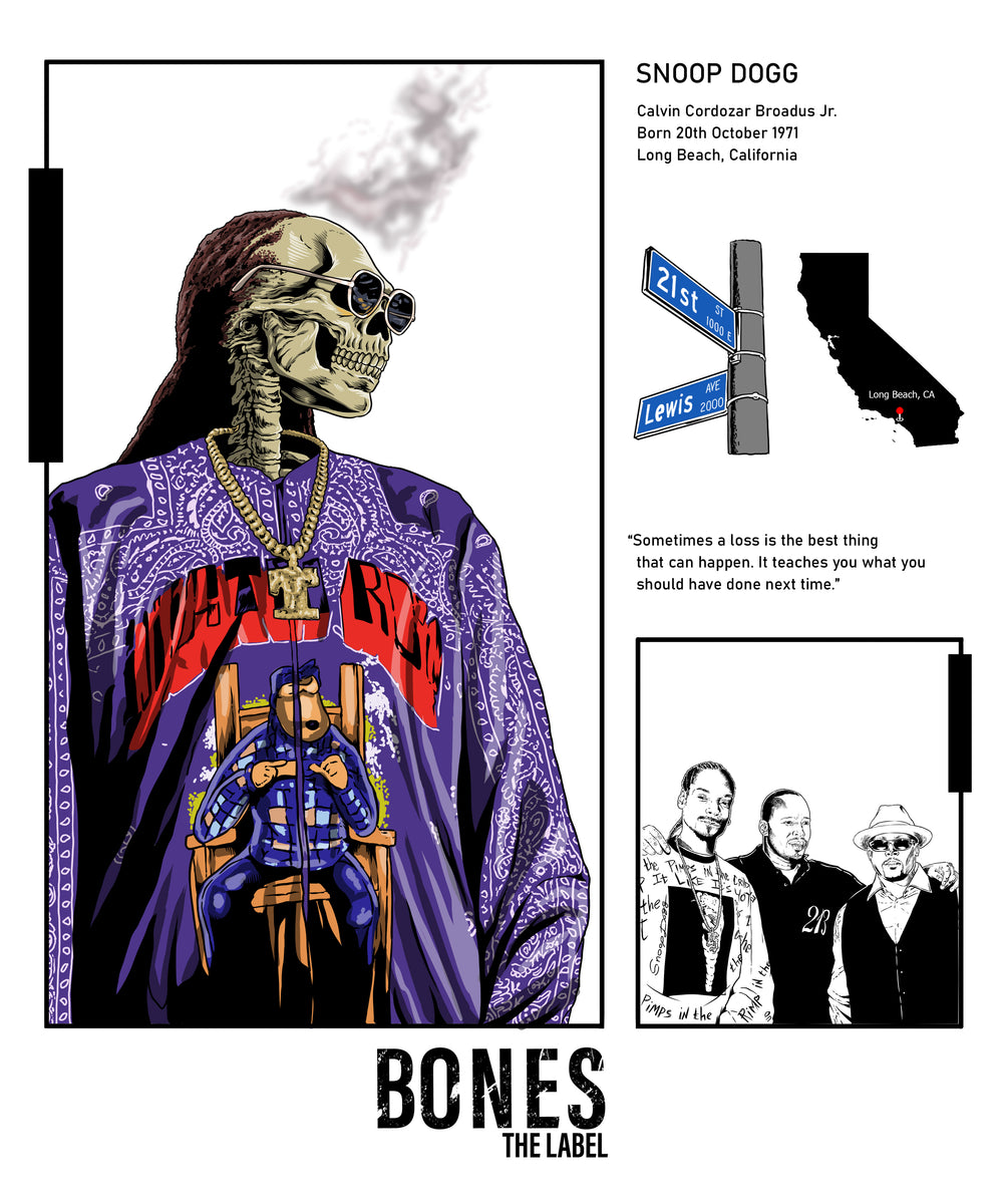 Bones The Label X Snoop Dogg Oversized T-Shirt– bonesthelabel